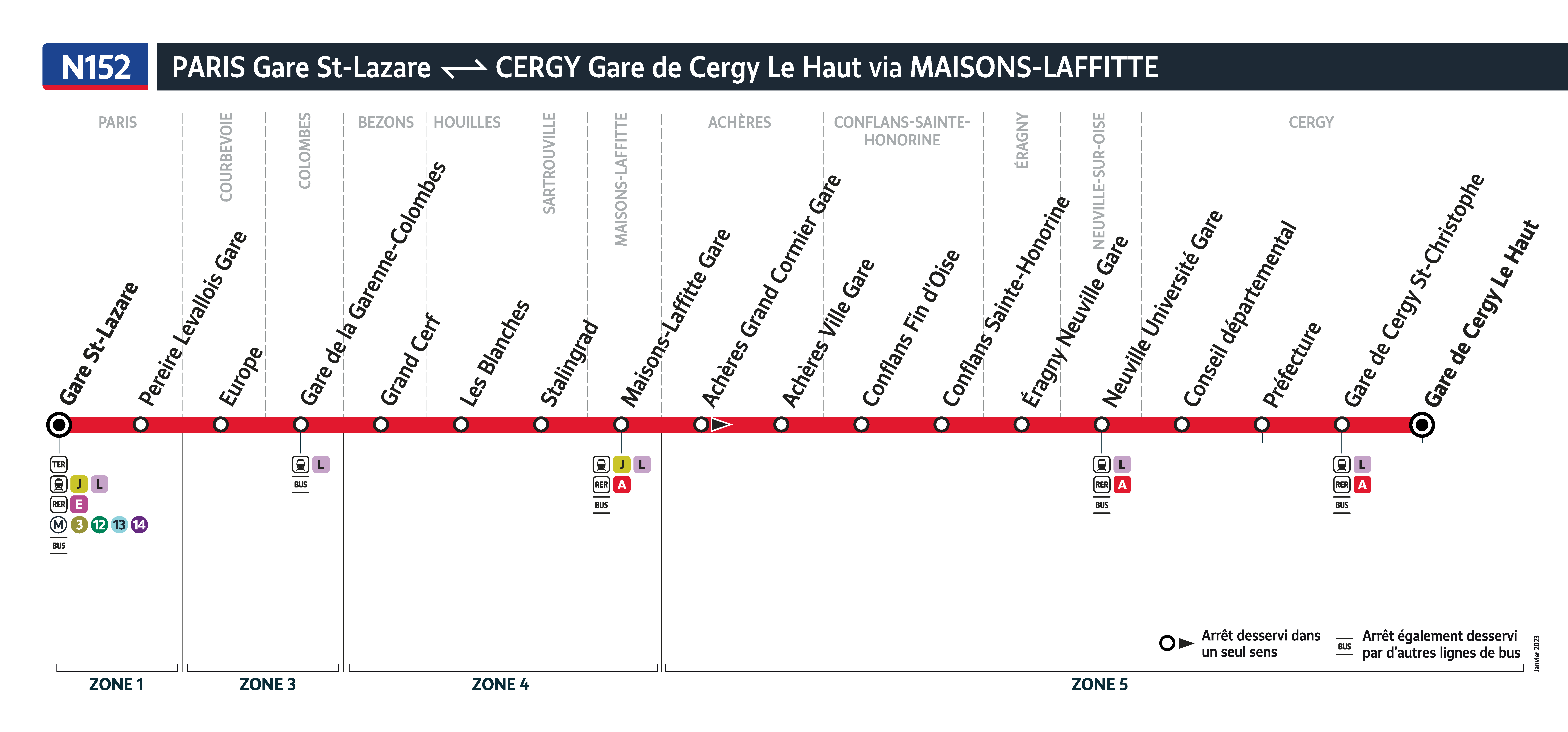 Plan noctilien ligne N152 | RATP